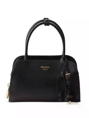 Prada Medium Leather Handbag - Black