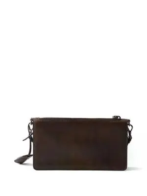 Prada Leather Pouch - Brown