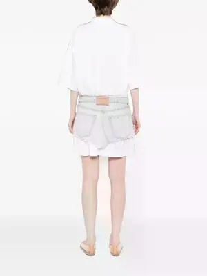 Alexander Wang Layered Denim Skirt Dress
