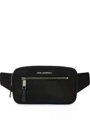 Karl Lagerfeld K/nylon Buckle Belt Bag - Black