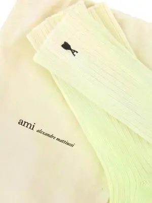 AMI Paris De Coeur Ribbed Socks Pack Of Three