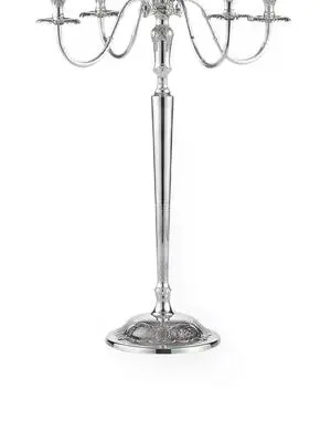 ENZO DE GASPERI Engraved Five-arm Candelabra