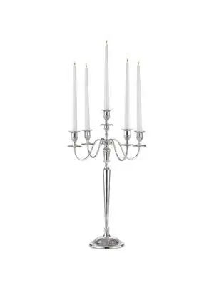 ENZO DE GASPERI Engraved Five-arm Candelabra - Silver