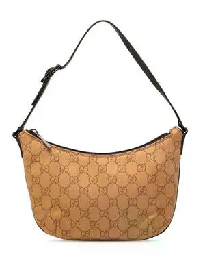 Gucci 2000-2015 Gg Denim Shoulder Bag - Brown