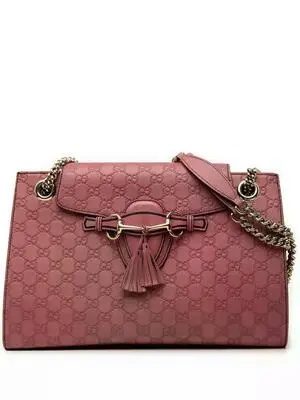 Gucci 2000-2015 Large Guccissima Emily Shoulder Bag - Pink