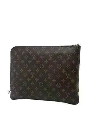 LOUIS VUITTON 2019 Monogram Etui Voyage Gm Clutch Bag - Brown