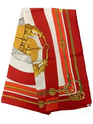 Hermès 1970-2000 Chateaux D Arriere Silk Scarf 90 Scarves - Multicolour