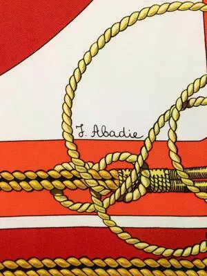 Hermès 1970-2000 Chateaux D Arriere Silk Scarf 90 Scarves - Multicolour