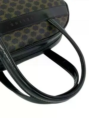 Celine 20th Century Macadam Coated Canvas Handbag