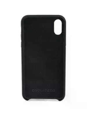 Dsquared2 Logo-print Card-slot Iphone X Case - Black