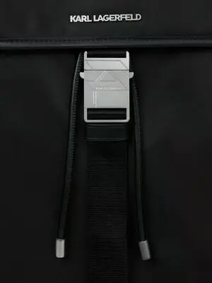 Karl Lagerfeld K/nylon Buckle Backpack
