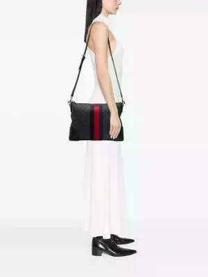 Gucci Gg Supreme Web Crossbody Bag