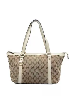 Gucci 2016-2026 Gg Canvas Abbey D Ring Tote Bag - Neutrals