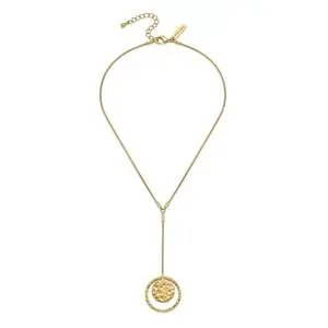 JAREDJAMIN Peacock Hammered Y Pendant Necklace