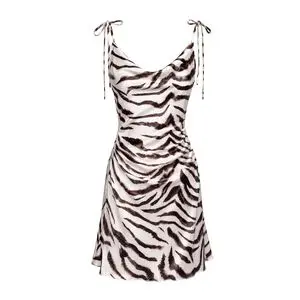 ALOMA STUDIO Nigme Mini Mesh Dress Zebra - Yellow