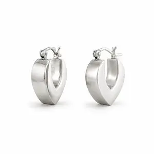 GOLD & HONEY Small Marquise Hoop Earrings
