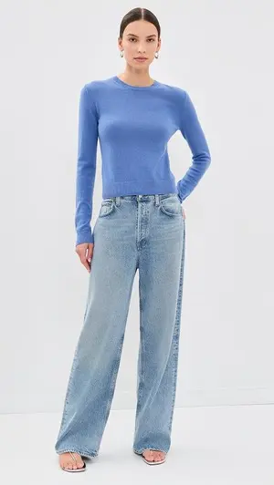 REFORMATION Lian Cashmere Crew Pullover