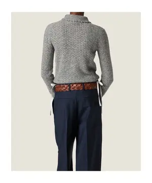 Miu Miu Cashmere And Silk Blend Cardigan With Crochet Trim