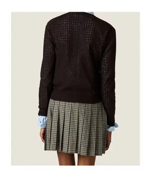 Miu Miu Crew Neck Button-up Cardigan