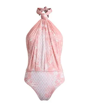 Balmain Printed Lycra Swimsuit - Pink