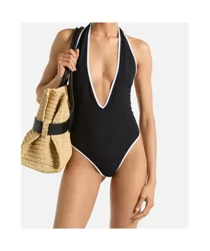 Balmain Lycra Monogram Swimsuit