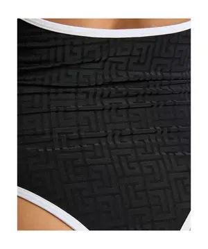 Balmain Lycra Monogram Swimsuit