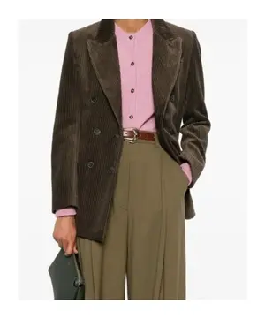 P.a.r.o.s.h Double-breasted Corduroy Blazer
