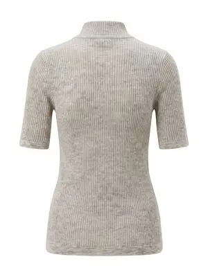 Brunello Cucinelli High-neck Short-sleeved Knitwear