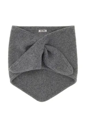 Miu Miu Patch Knitted Scarf