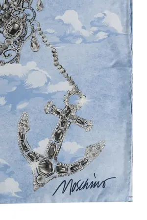 Moschino Patterned Silk Scarf