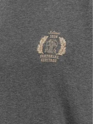 Brunello Cucinelli Logo Embroidered Sweatshirt