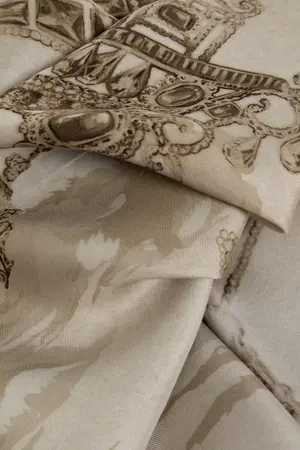 Moschino Patterned Silk Scarf