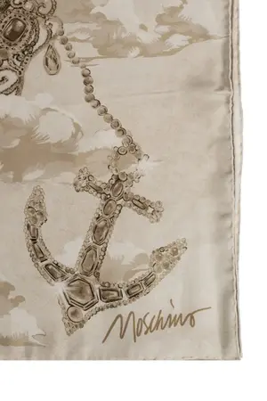 Moschino Patterned Silk Scarf