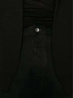 Rick Owens Raw Hem Wide-leg Jeans