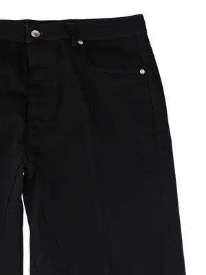 Rick Owens Raw Hem Wide-leg Jeans