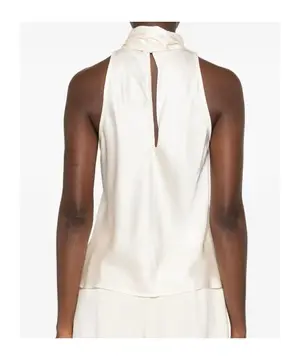 Brunello Cucinelli Asymmetric Halterneck Top
