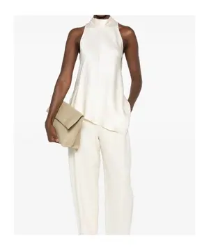 Brunello Cucinelli Asymmetric Halterneck Top