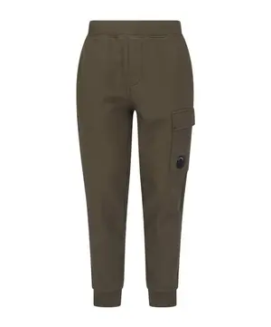 C.P. COMPANY Twill Casual Trousers - Green