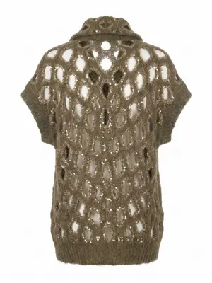 Brunello Cucinelli High-neck Short-sleeved Knitwear