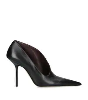 Victoria Beckham Leather Sloane Pumps 100 - Black