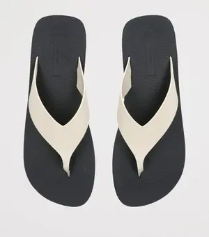 THE ROW Dune Classic Ginza Leather Flip Flops