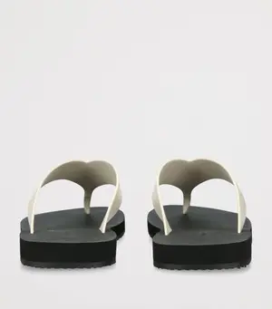 THE ROW Dune Classic Ginza Leather Flip Flops