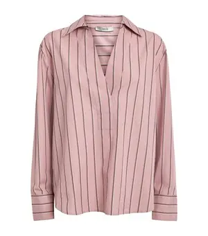 Vince Cotton Stripe Shirt - Pink