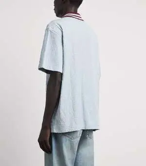 Drole De Monsieur Cotton Monogram Short-sleeve Shirt