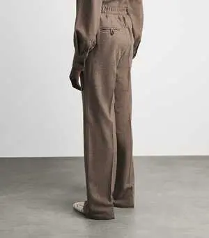Kiton Virgin Wool-cashmere Straight Trousers