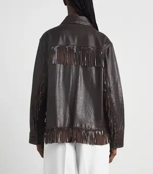 Polo Ralph Lauren Fringed Leather Jacket