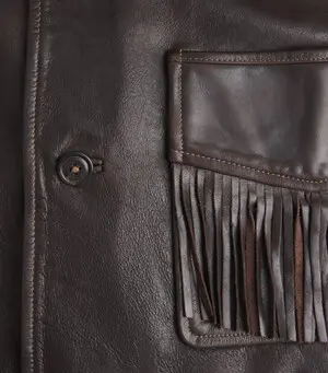 Polo Ralph Lauren Fringed Leather Jacket