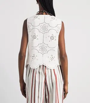 Matteau Broderie Anglais Sleeveless Blouse