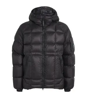 C.P. COMPANY Hooded Puffer Jacket - Black