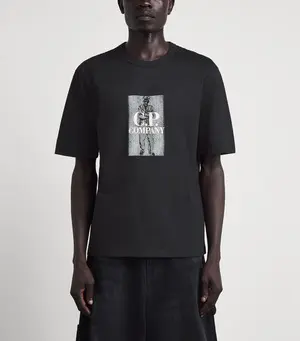 C.P. COMPANY Cotton Embroidered Logo T-shirt